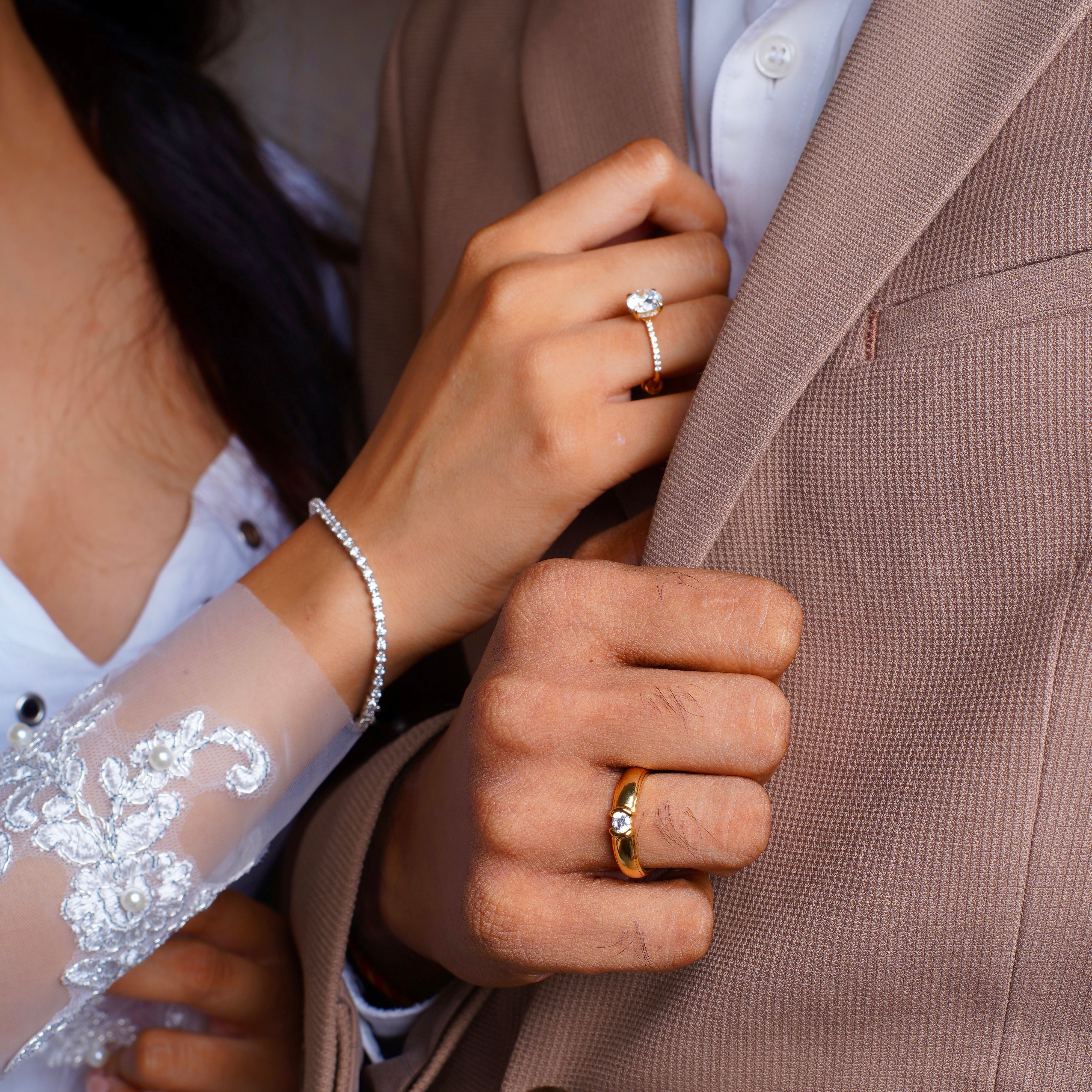 Buy Lab Grown Diamond Couple Rings at DiAi Designs