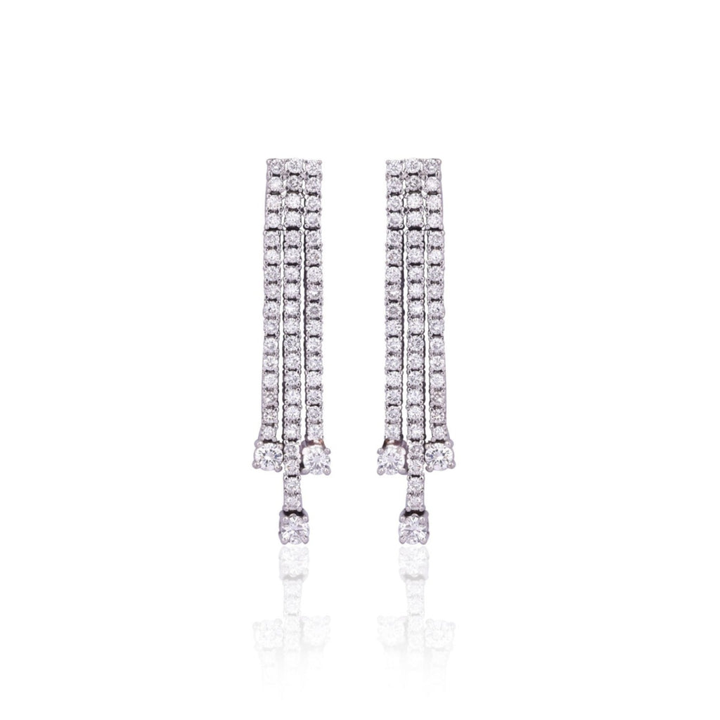 Buy Diamond Strip Earrings Online - DiAi Designs