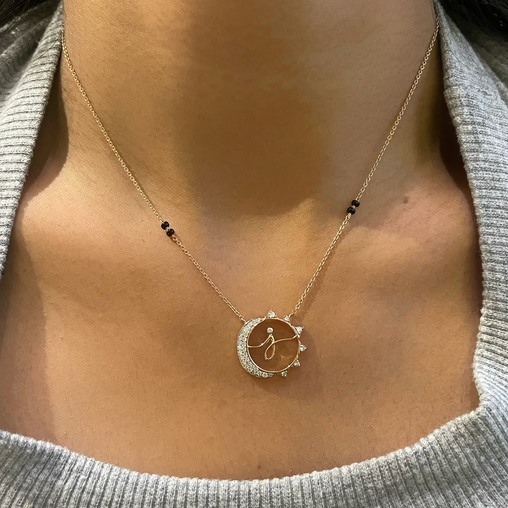 Buy Tula 1 Letter Necklace - DiAi Designs – DiAi Designs India